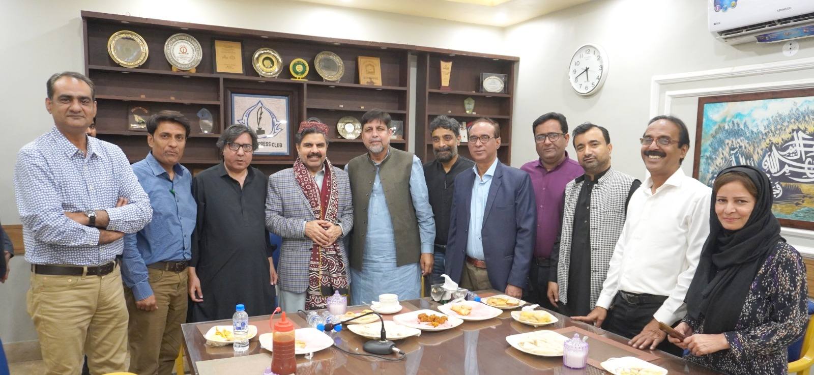 Sindh Energy Minister Nasir Hussain Shah Visits Karachi Press Club - KPC